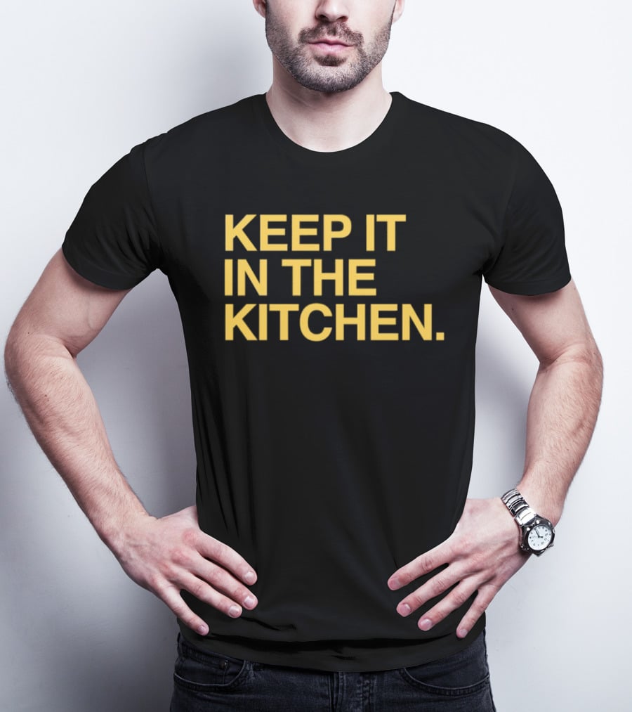 KEEP IT IN THE KITCHEN Notre Dame Fighting Irish Football T-Shirt