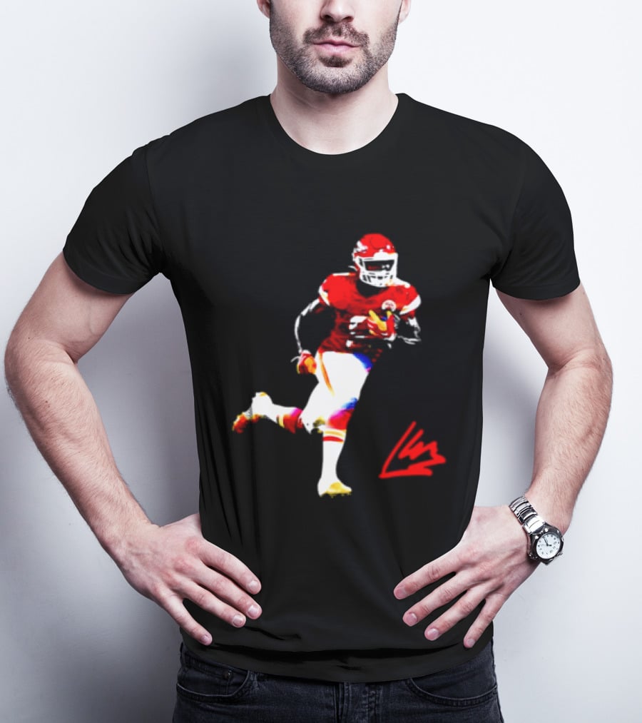 Kenneth Walker III Kansas City Chiefs Running Back Action Play T-Shirt