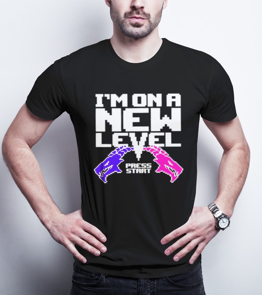 I'm On A New Level Dragons Fight Stuff T-Shirt