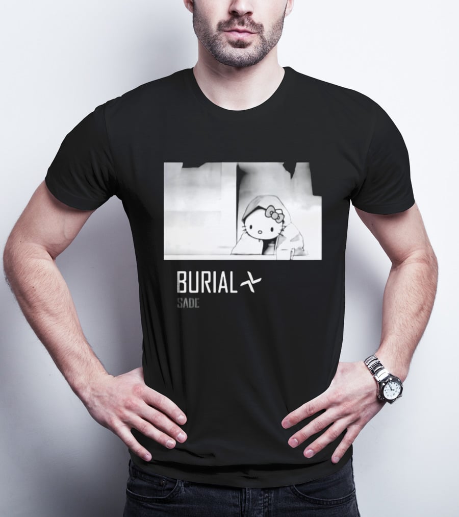 Burial Hello Kitty Sade Electronic Dubstep Cartoon T-Shirt