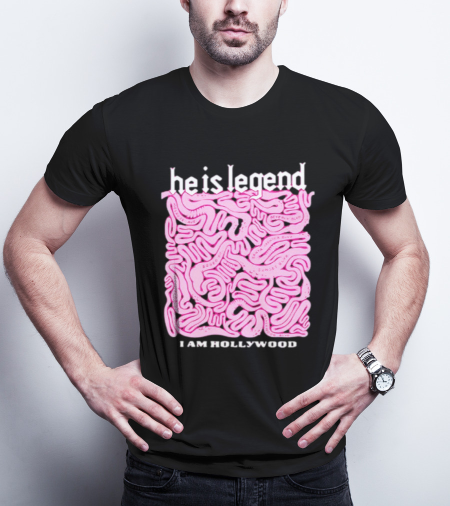 He Is Legend I Am Hollywood Los Angeles Streets Sunset Vine Melrose T-Shirt
