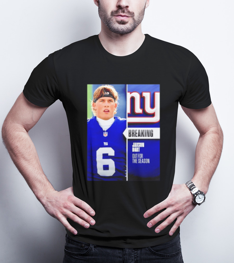 New York Giants Jaxson Dart Breaking Out For The Season T-Shirt