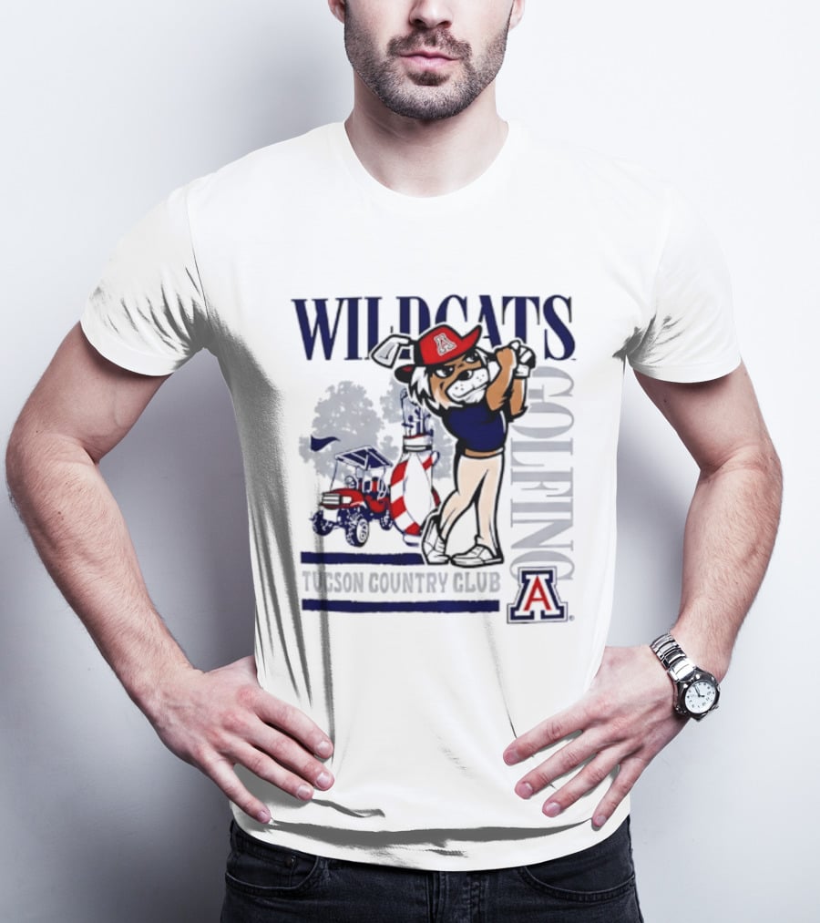 Wildcats Golfing At Tucson Country Club Arizona T-Shirt