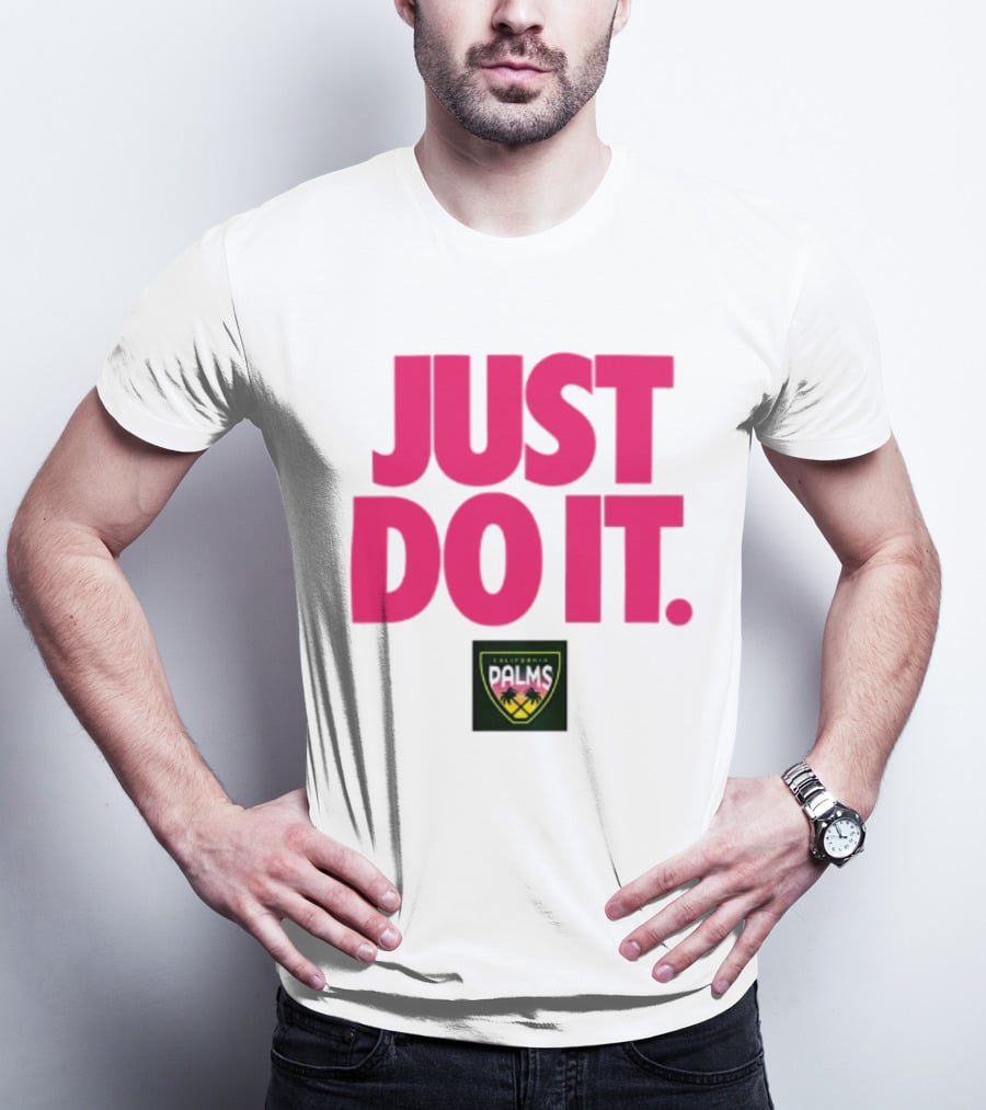 California Palms Just Do It Pink T-Shirt