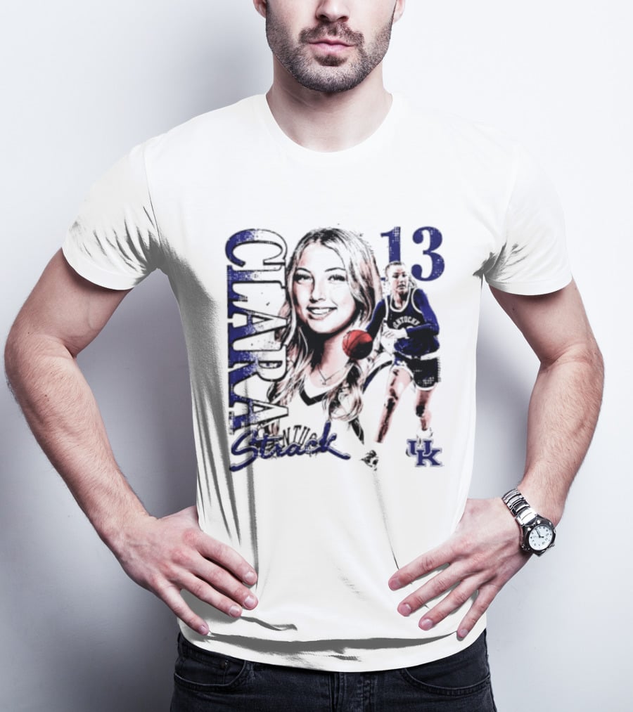 Clara Strack 13 Kentucky Wildcats NCAA Women's Basketball Player T-Shirt