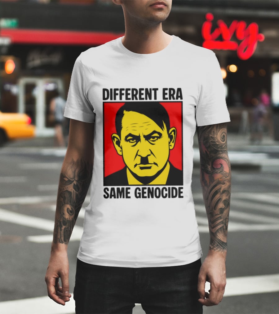 Different Era Same Genocide Protest Activism Iconic Political Commentary T-Shirt