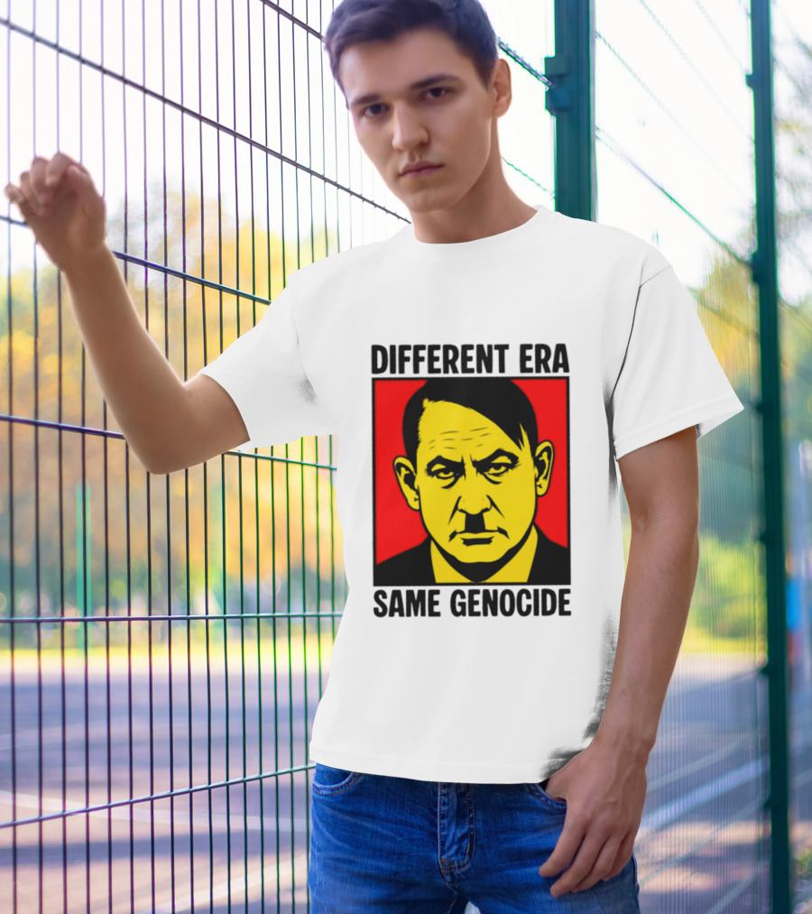 Different Era Same Genocide Protest Activism Iconic Political Commentary T-Shirt
