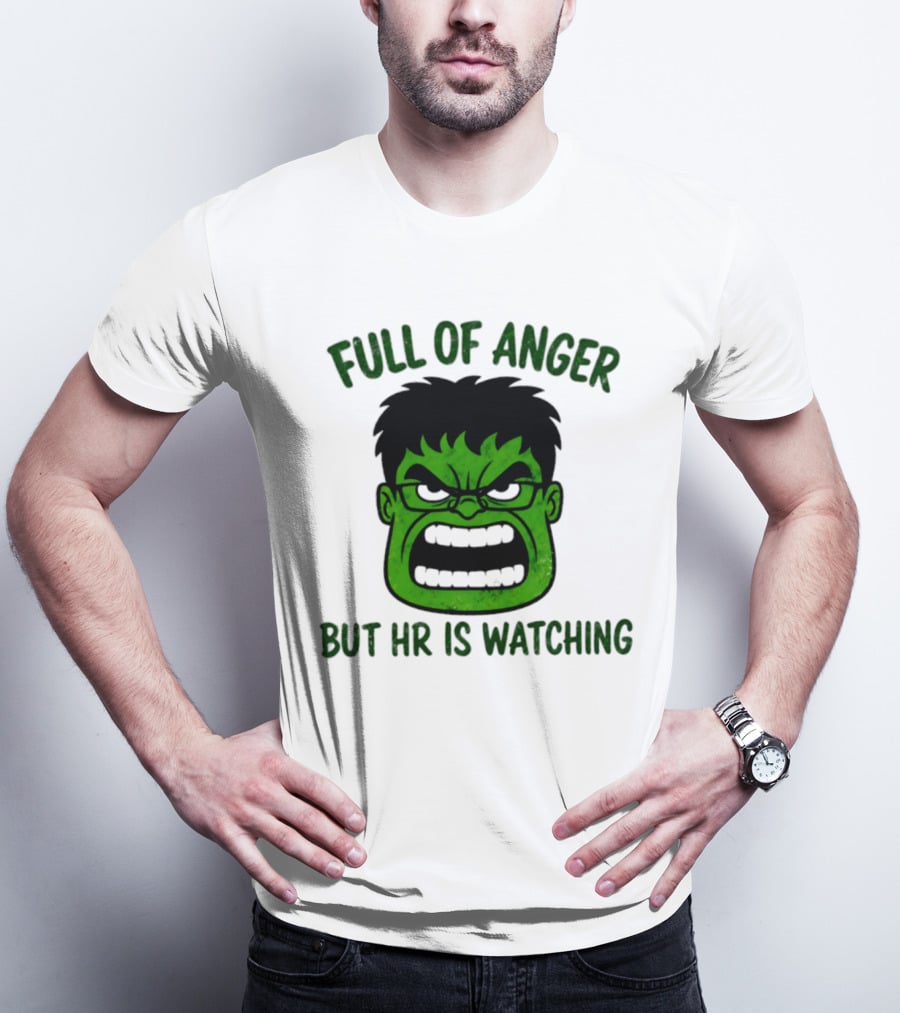 Full Of Anger HR Is Ing Hulk Swag Head T-Shirt