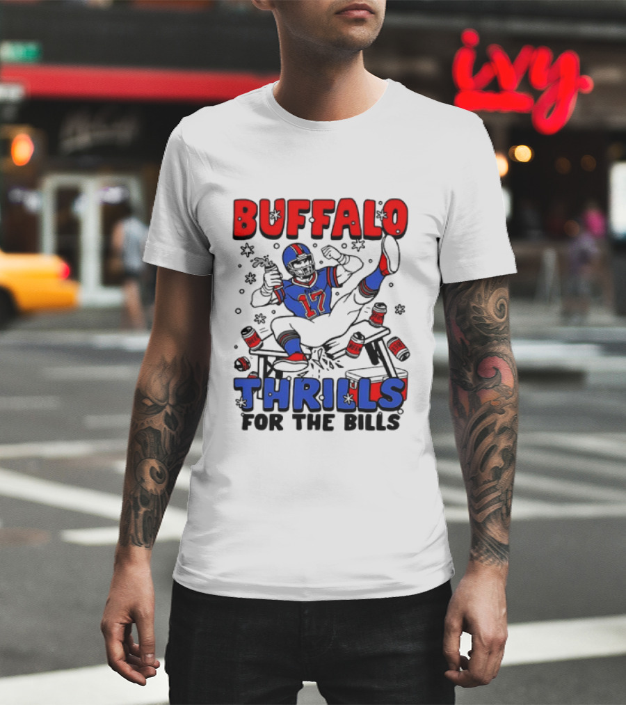 Buffalo Thrills For The Bills Football Celebration T-Shirt