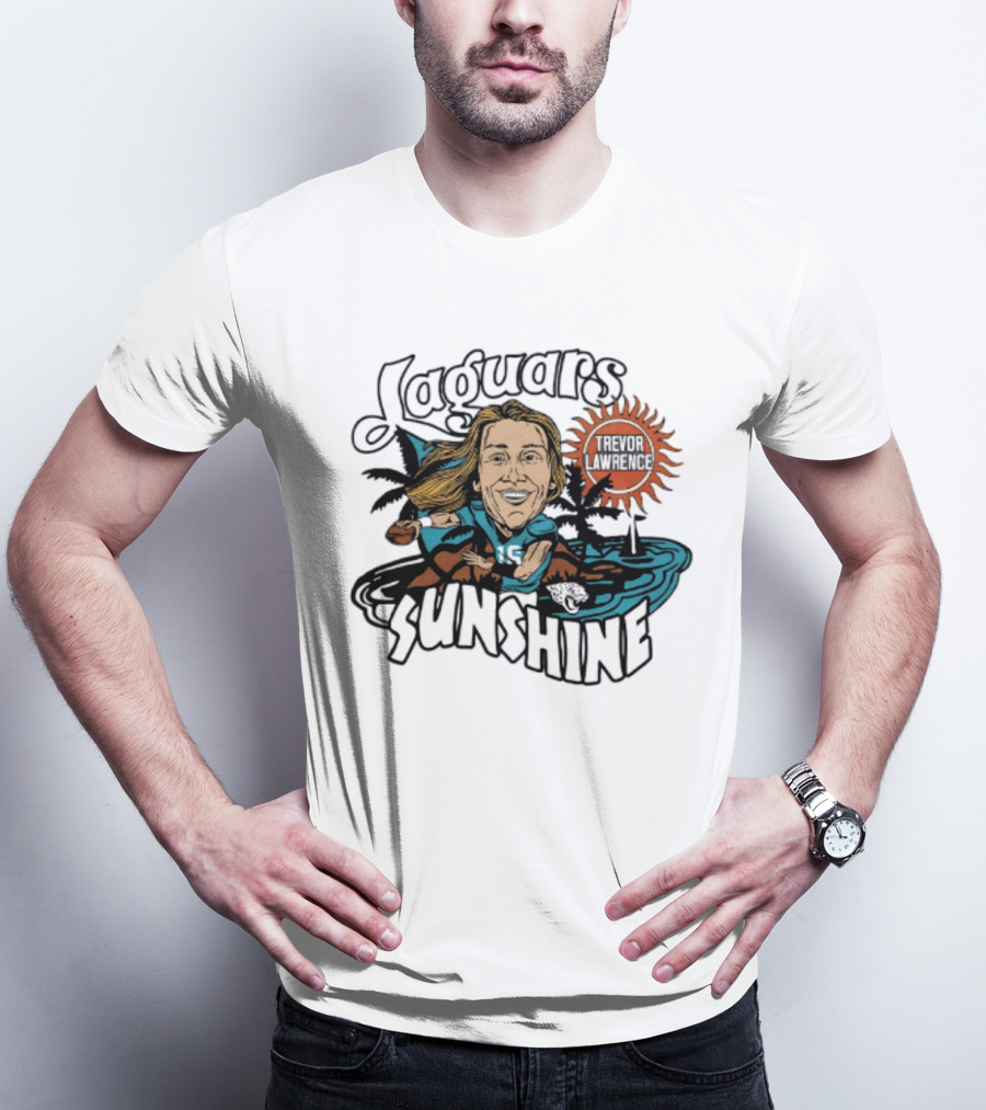 Jacksonville Jaguars Sunshine Caricature Trevor Lawrence T-Shirt