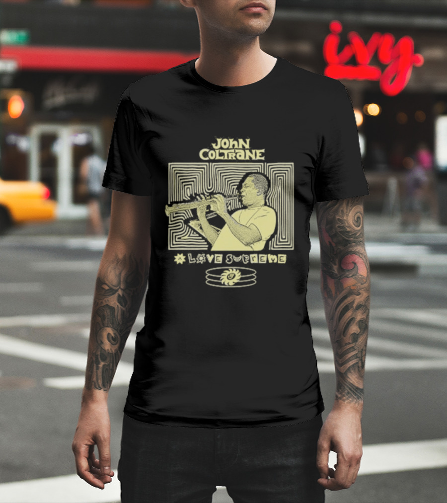 John Coltrane Live Supreme Jazz Iconic Performance T-Shirt
