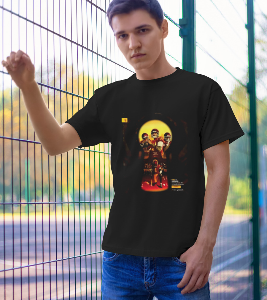 USC Trojans Vs Oregon Ducks Lock The Gates Football Game September 26 2026 L.A. Memorial Coliseum T-Shirt