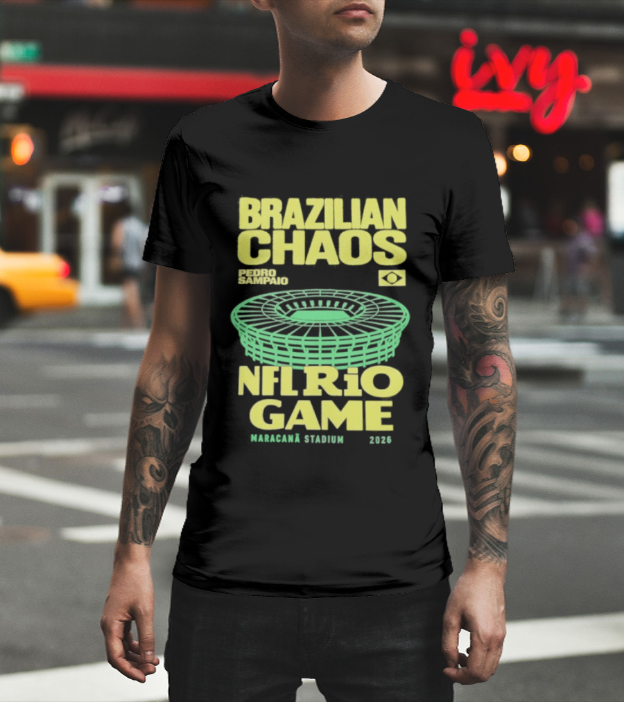 Brazilian Chaos NFL Rio Game Maracanã Stadium 2026 T-Shirt