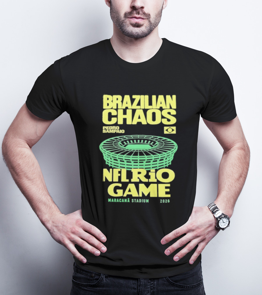 Brazilian Chaos NFL Rio Game Maracanã Stadium 2026 T-Shirt