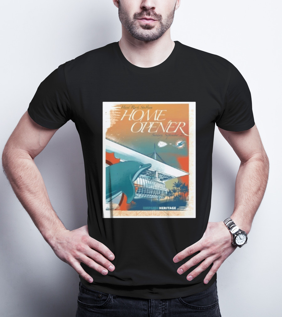 Hard Rock Stadium Home Opener Miami Dolphins Vs Kansas City Chiefs Sunday September 27 2026 Heritage T-Shirt