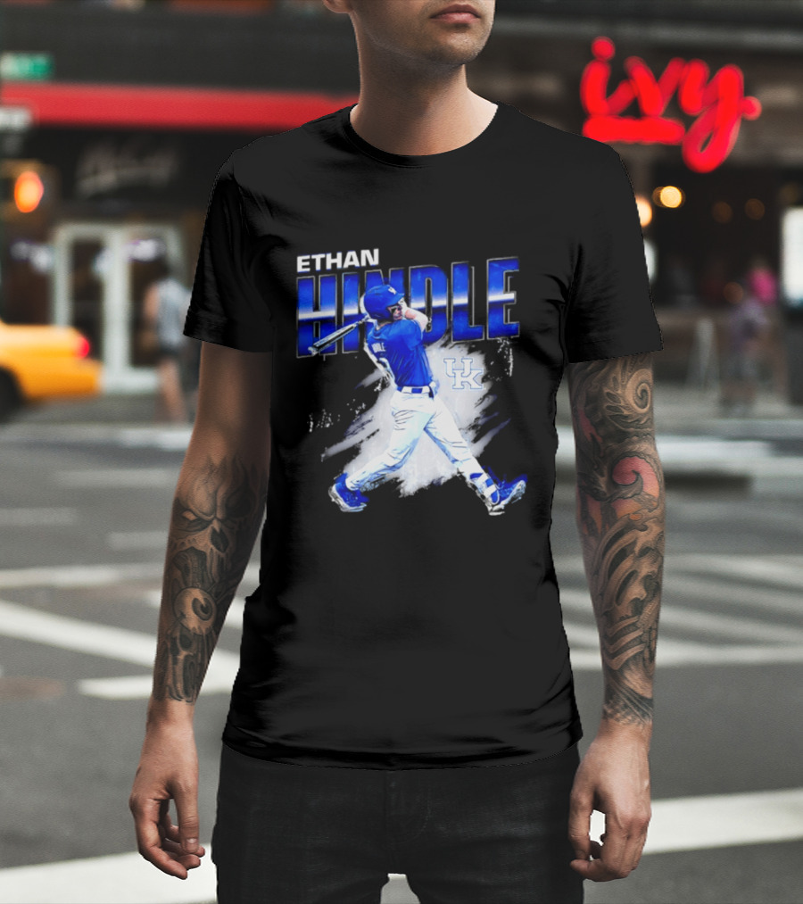 Ethan Hindle Kentucky Wildcats NCAA Baseball Player UK T-Shirt