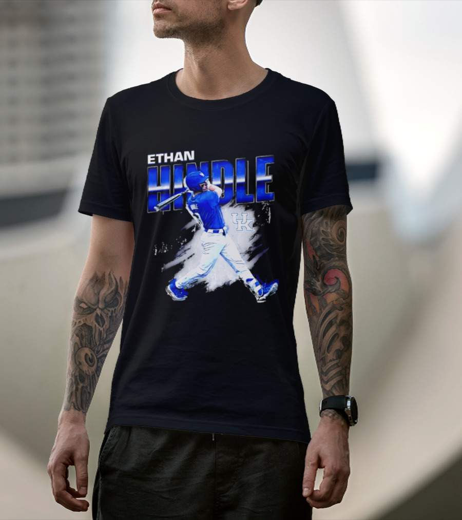 Ethan Hindle Kentucky Wildcats NCAA Baseball Player UK T-Shirt