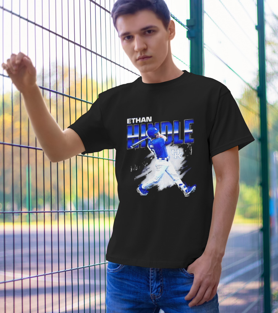 Ethan Hindle Kentucky Wildcats NCAA Baseball Player UK T-Shirt