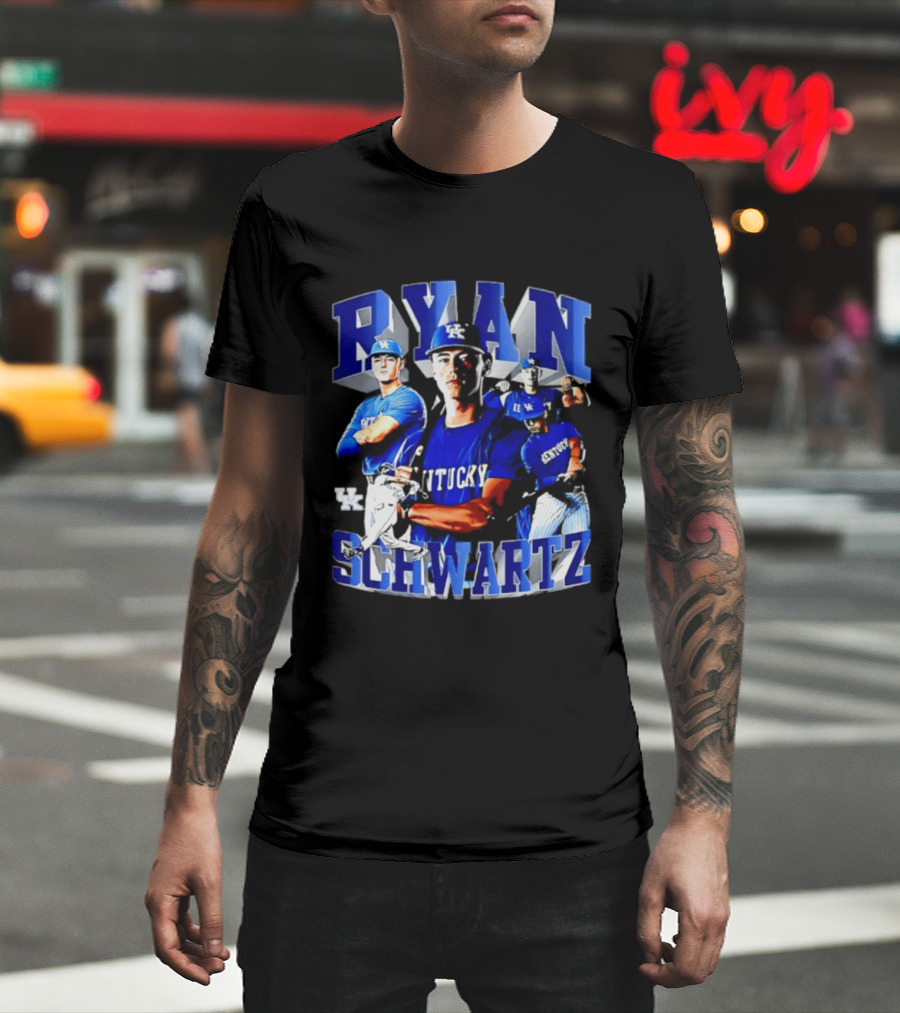 Ryan Schwartz Kentucky Wildcats NCAA Baseball Player T-Shirt