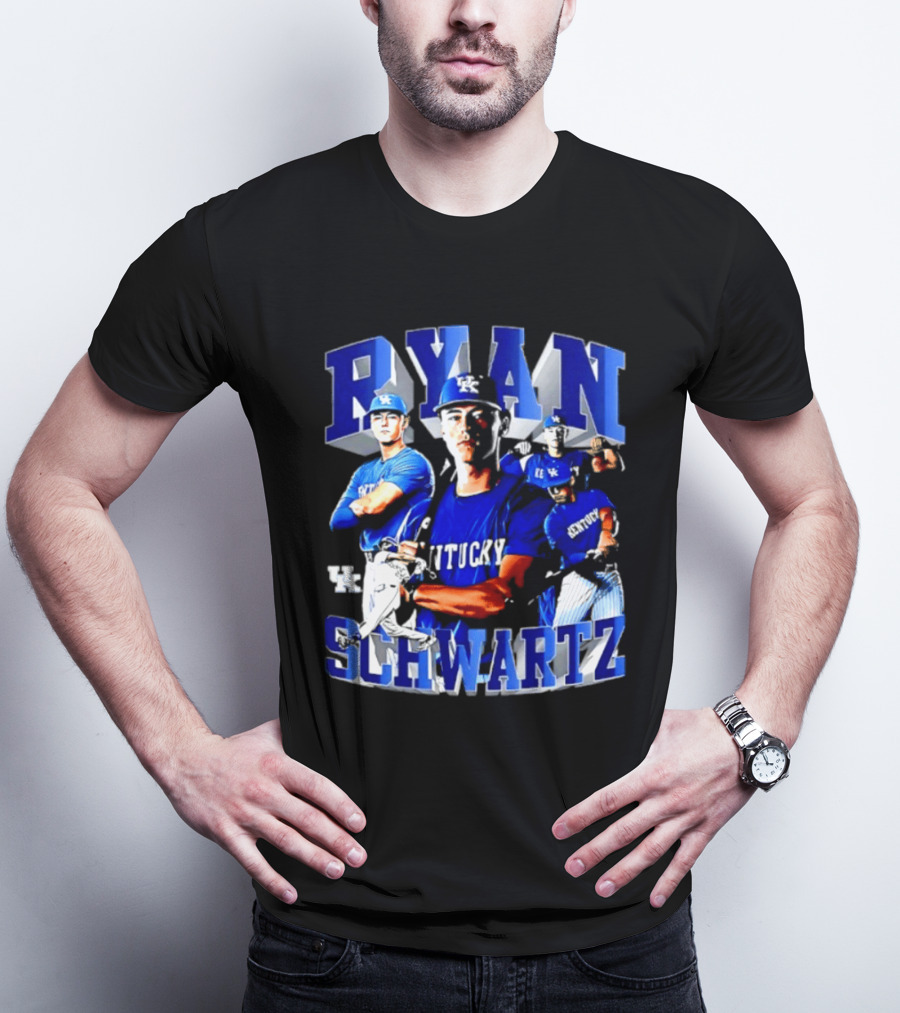 Ryan Schwartz Kentucky Wildcats NCAA Baseball Player T-Shirt