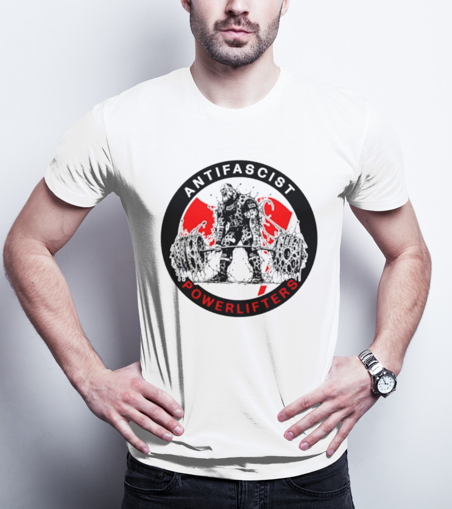 Antifascist Powerlifters Zombie Weightlifting T-Shirt