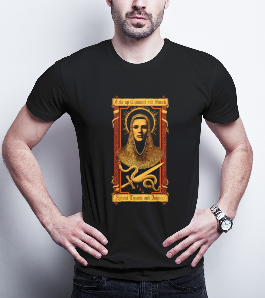 Take Up Chainmail And Sword Against Tyrants And Injustice T-Shirt