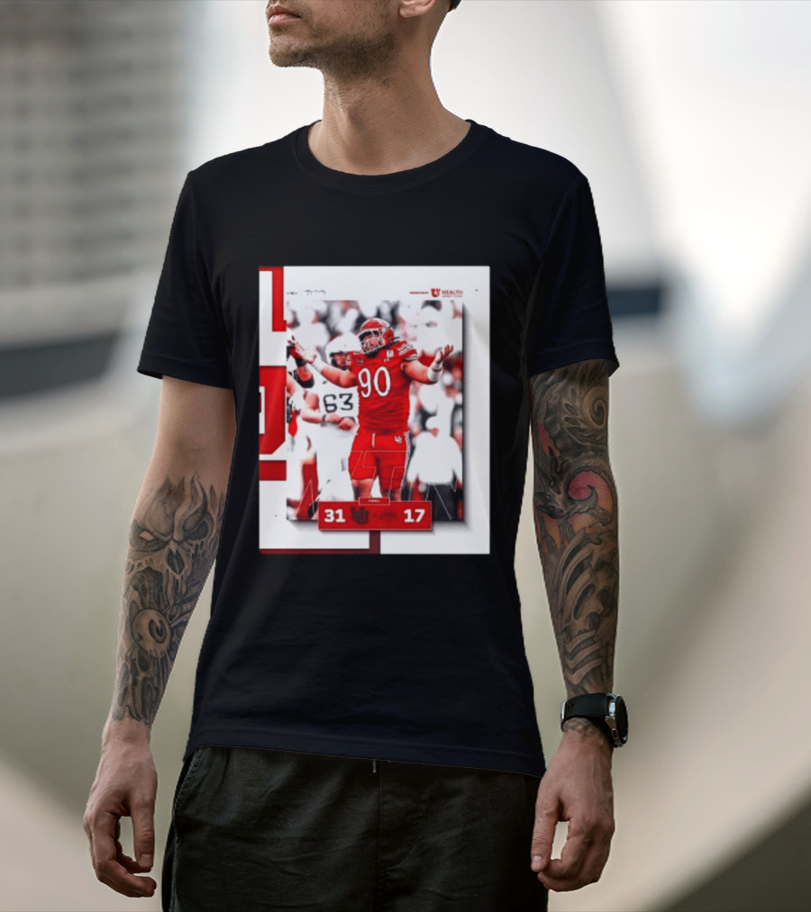 Utah Utes 31 17 Iowa State Cyclones 2026 Football Score Victory Celebration T-Shirt