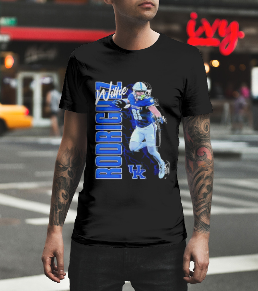 Willie Rodriguez Kentucky Wildcats NCAA Football UK T-Shirt