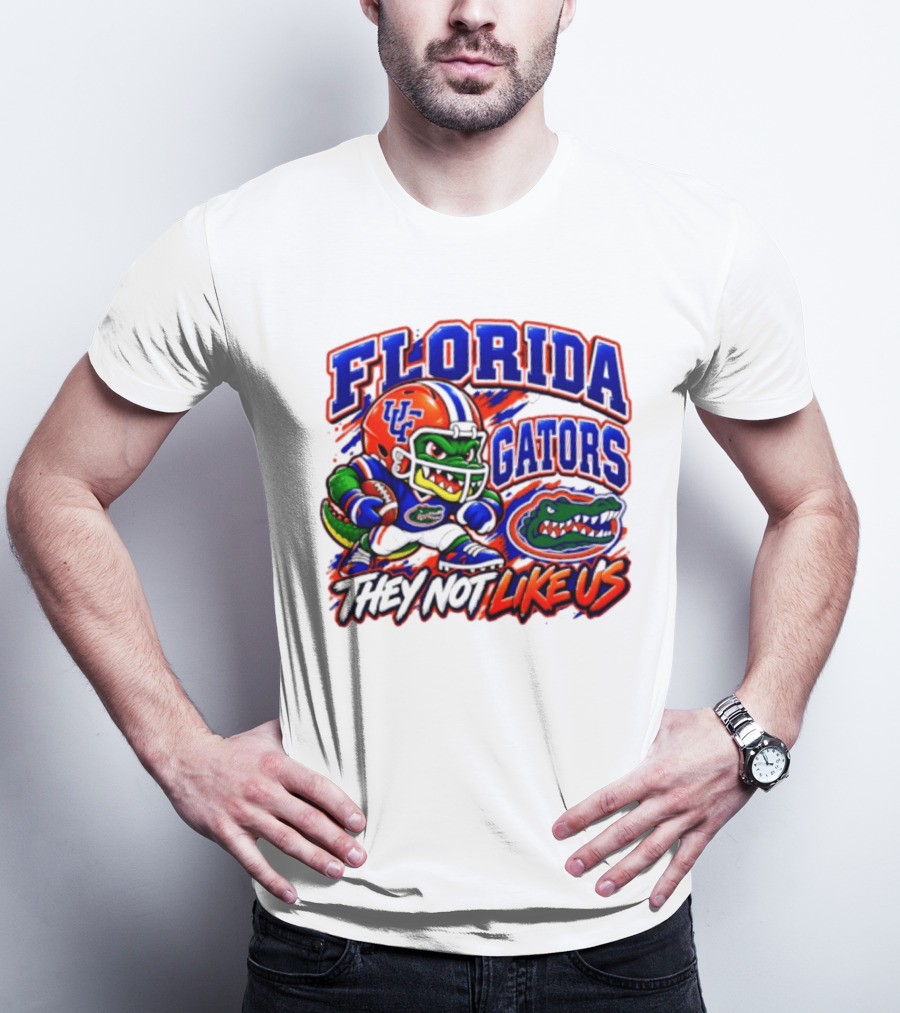 Florida Gators NCAA Football Fierce Gator They Not Like Us T-Shirt
