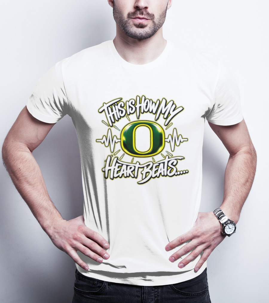 This Is How My Heart Beats Oregon Ducks T-Shirt