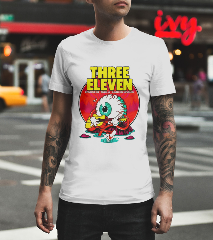 THREE ELEVEN September 25 2026 Roanoke VA Elmwood Park Amphitheater Event T-Shirt