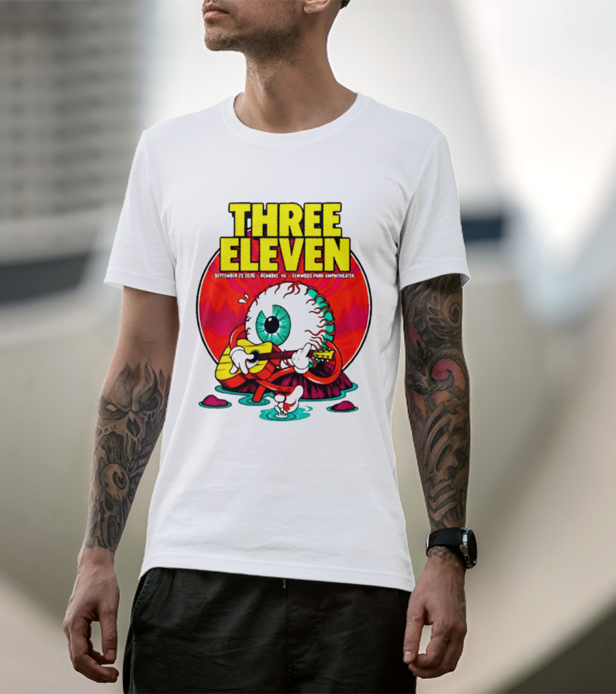 THREE ELEVEN September 25 2026 Roanoke VA Elmwood Park Amphitheater Event T-Shirt