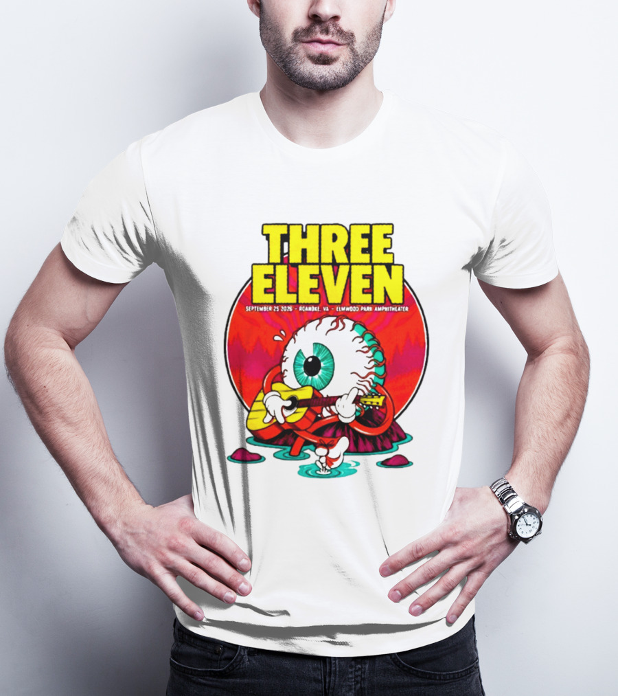 THREE ELEVEN September 25 2026 Roanoke VA Elmwood Park Amphitheater Event T-Shirt