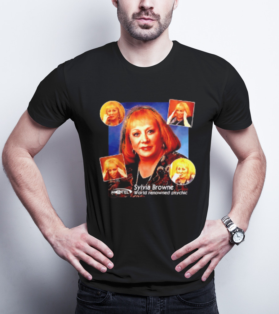 Sylvia Browne Montel World Renowned Psychic Medium Iconic Portraits T-Shirt