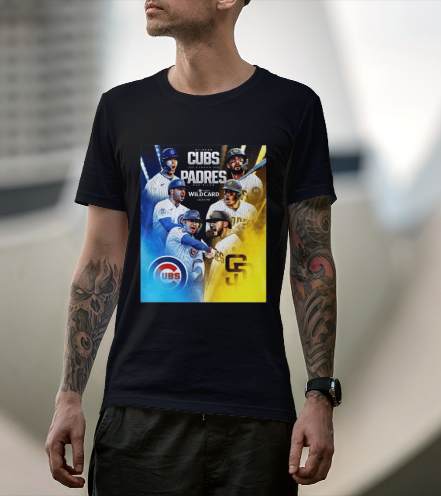 Chicago Cubs Vs San Diego Padres 2026 MLB NL Wild Card Showdown Baseball Fan Gear T-Shirt