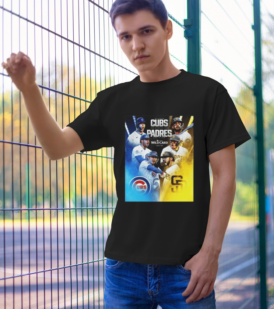 Chicago Cubs Vs San Diego Padres 2026 MLB NL Wild Card Showdown Baseball Fan Gear T-Shirt