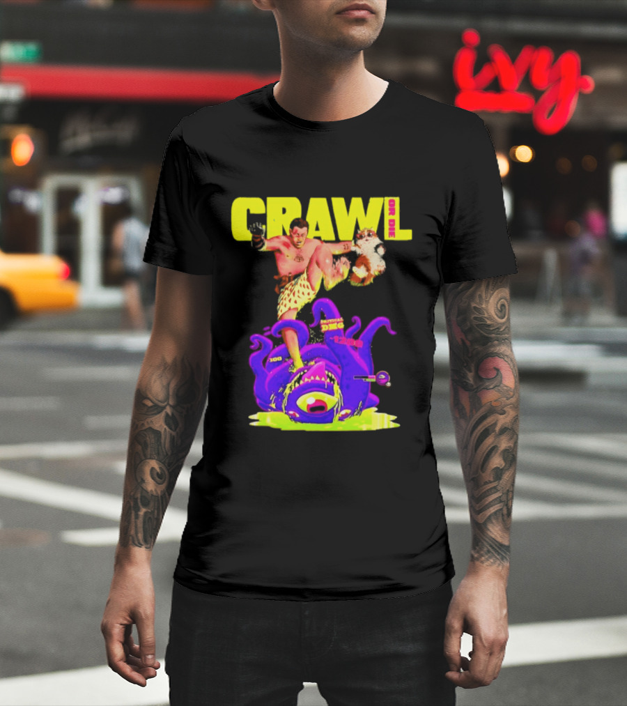 Crawl Or Die Critical Damage RPG Gamer Monster Attack T-Shirt