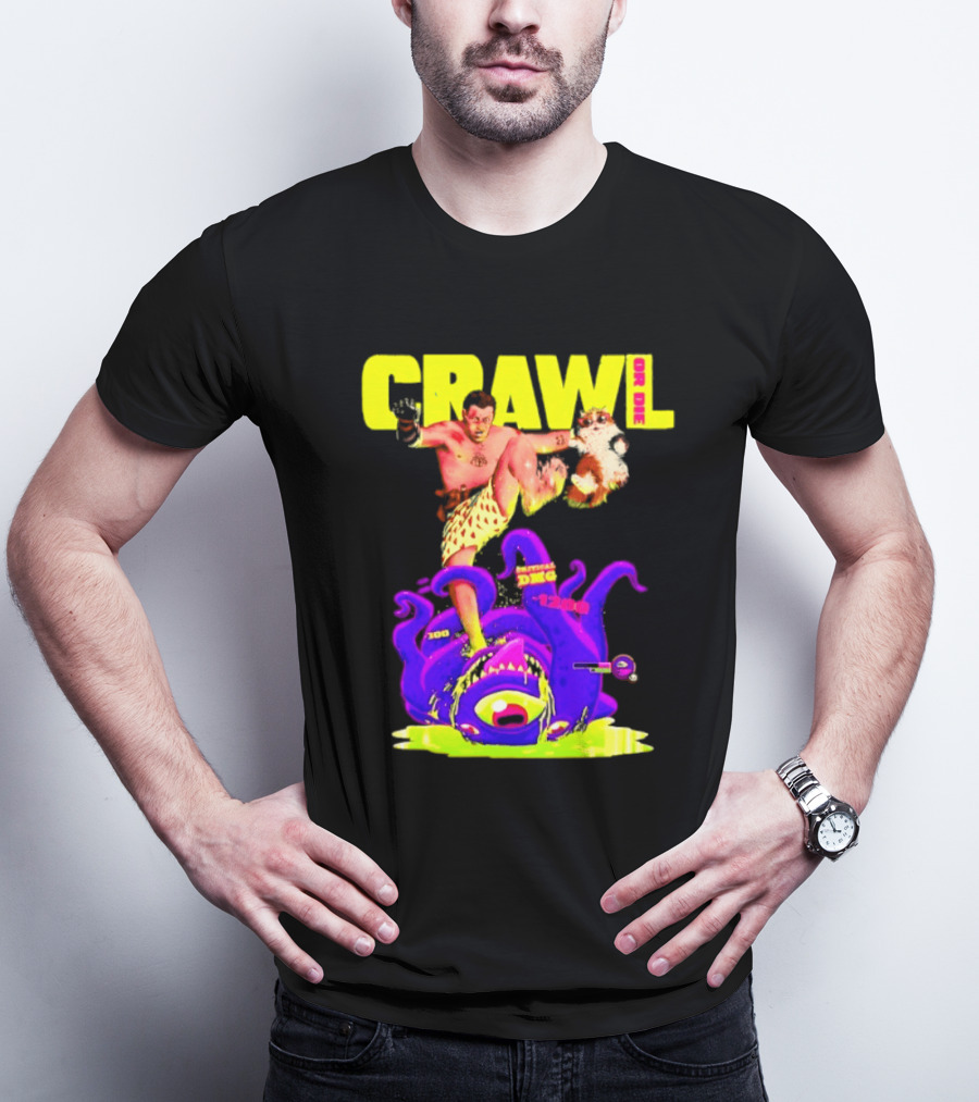 Crawl Or Die Critical Damage RPG Gamer Monster Attack T-Shirt