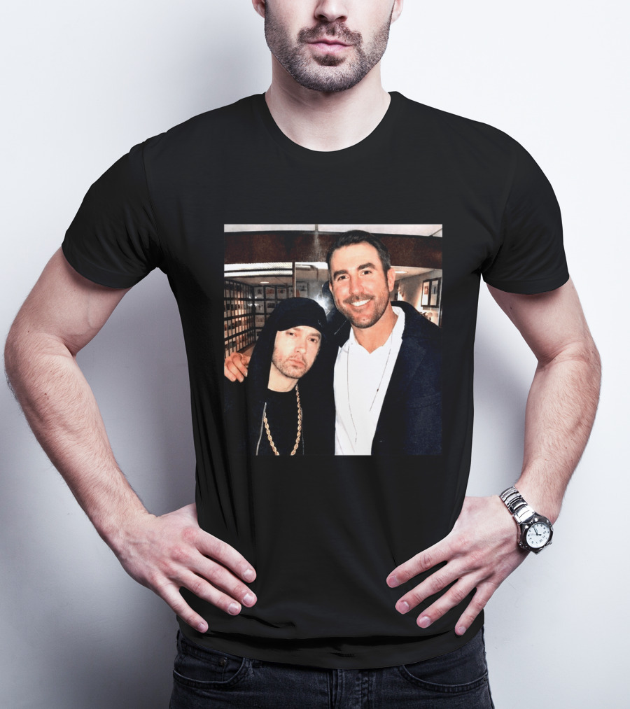 Justin Verlander Eminem Iconic Collaboration Moment T-Shirt