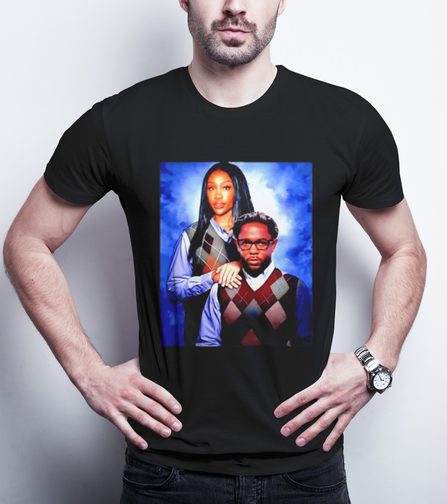 Kendrick Lamar SZA Stepbrothers Meme Argyle Sweater Humor T-Shirt