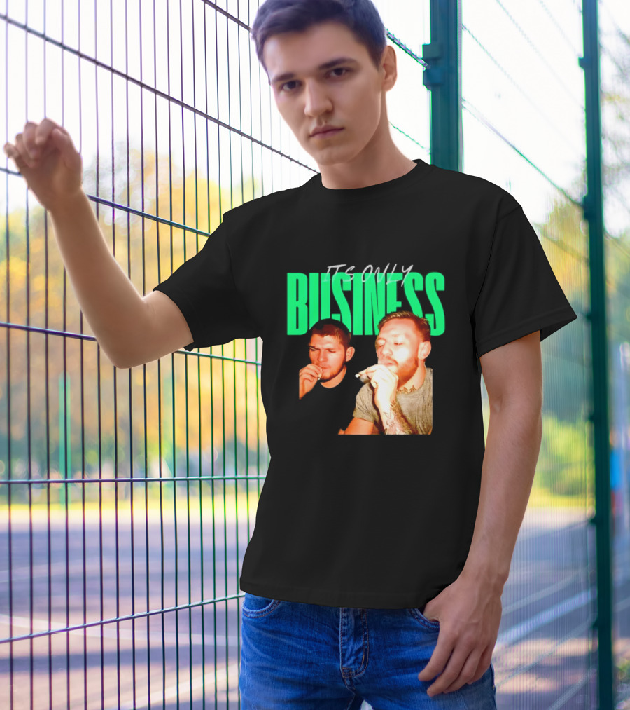 Khabib Nurmagomedov And Conor McGregor It's Only Business Smoking T-Shirt