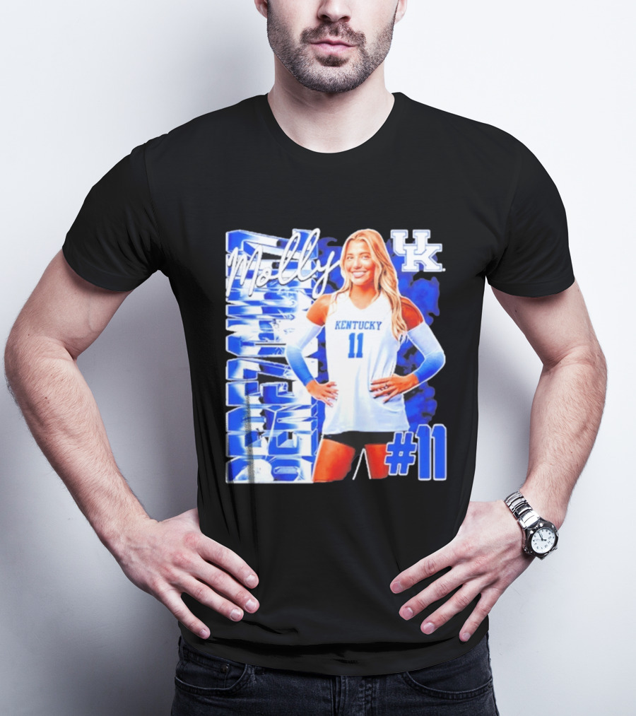 Kentucky Wildcats Volleyball Molly 11 Kentucky Player Pose UK T-Shirt