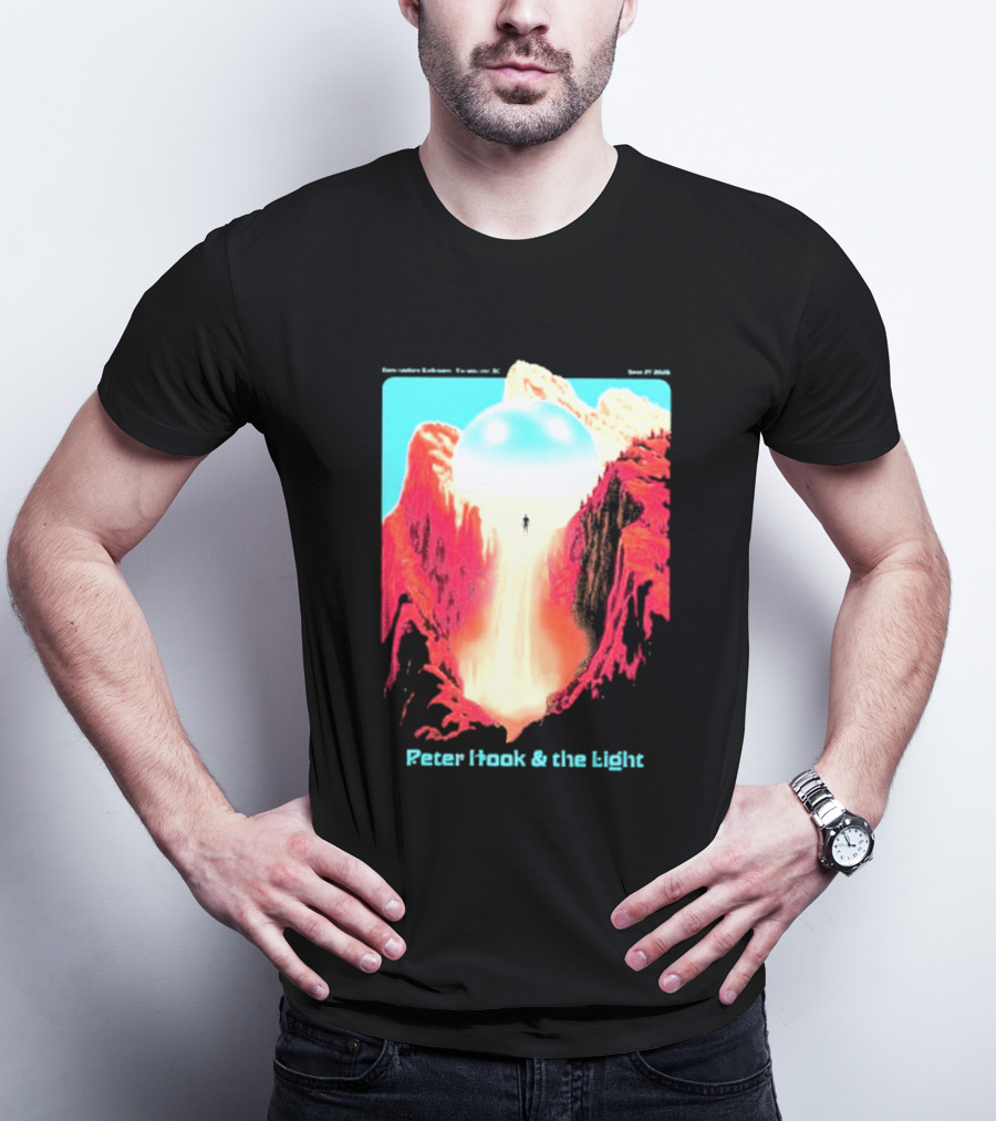 Peter Hook And The Light Vancouver BC Commodore Ballroom September 27 2026 Retro Futuristic Album Cover T-Shirt