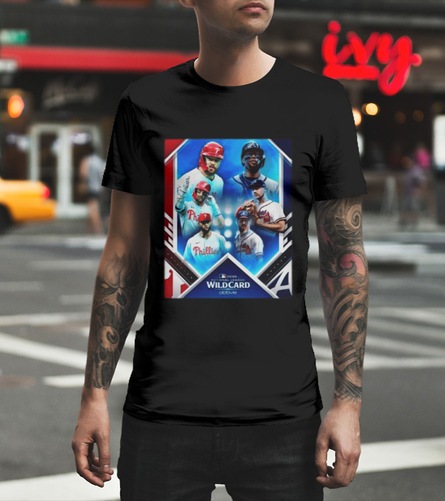 2026 MLB National League Wild Card Philadelphia Phillies Atlanta Braves Matchup T-Shirt