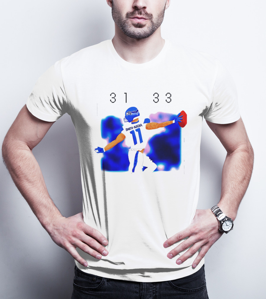 Jaxon Smith Njigba Seattle Seahawks 11 Football Catch 31 33 T-Shirt