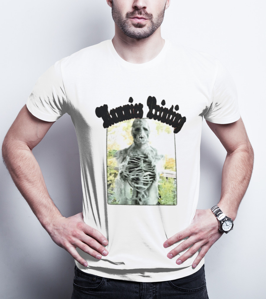 Mummies Printing Spooky Scarecrow Skeleton Horror T-Shirt