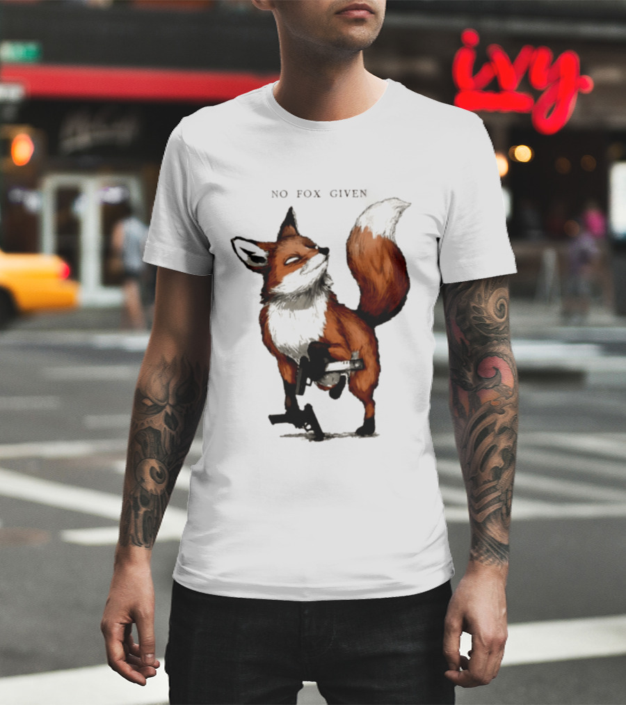 No Fox Given With Pistol And Attitude T-Shirt