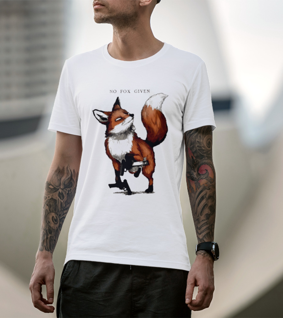 No Fox Given With Pistol And Attitude T-Shirt