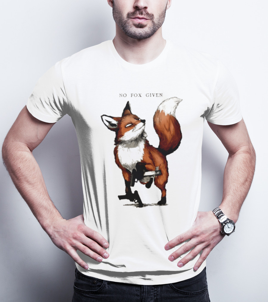 No Fox Given With Pistol And Attitude T-Shirt