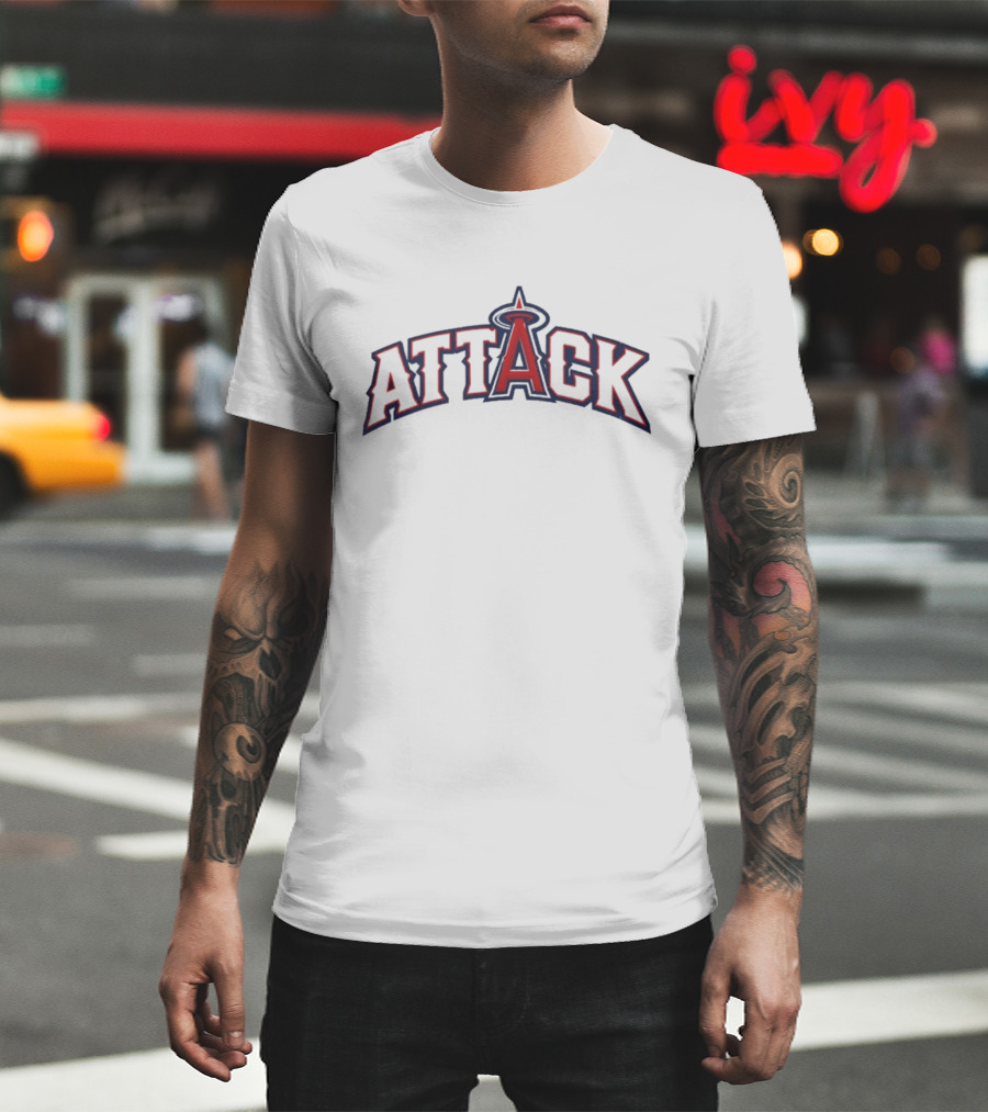 Samy Natera Jr Attack Iconic Angels Team T-Shirt